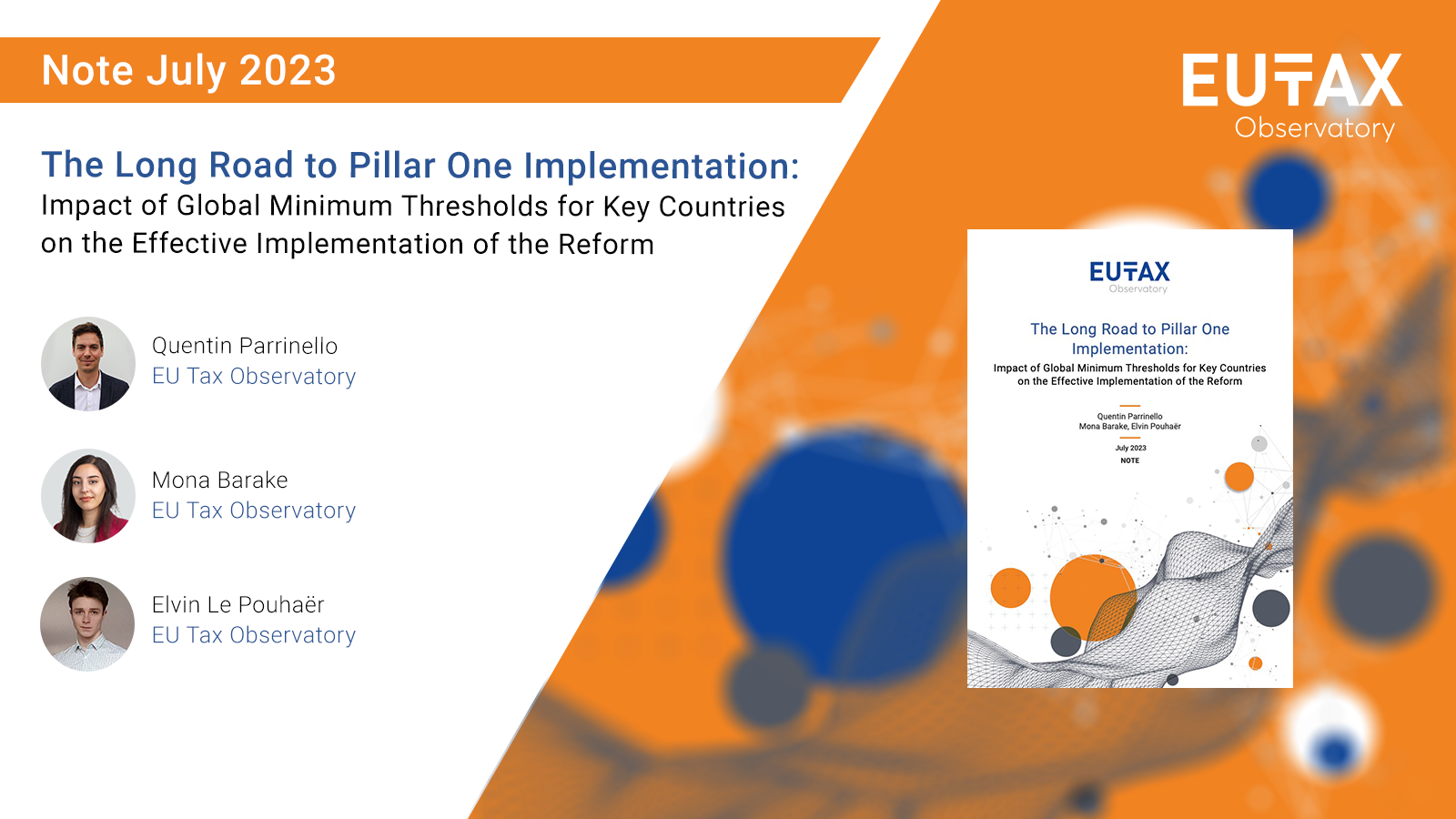 The Long Road to Pillar One Implementation: Impact of Global Minimum Thresholds for Key ...